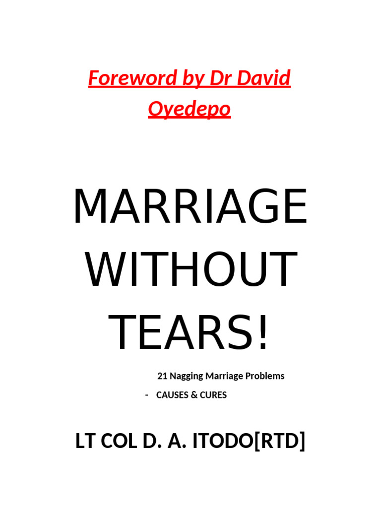 Marriage Without Tears Insights | PDF | Wisdom | Marriage