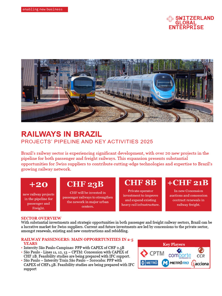 Key Players in Brazil's Railway Expansion | PDF | Brazil | Rail Transport