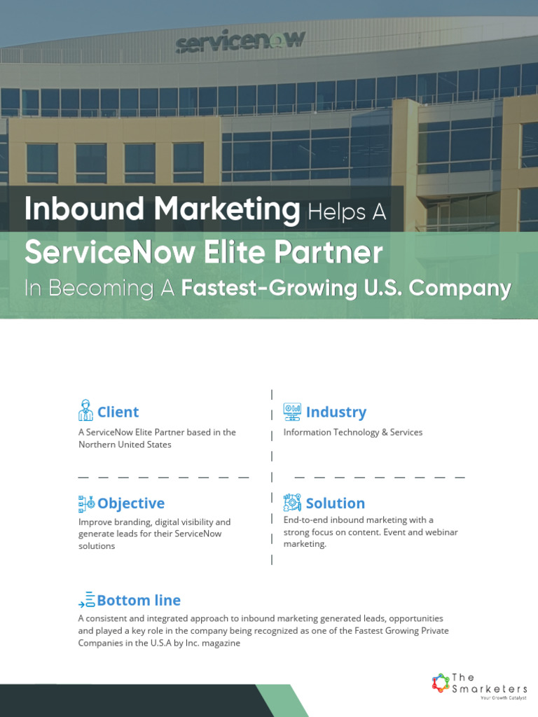 Inbound Marketing for ServiceNow Partner | PDF | Search Engine ...