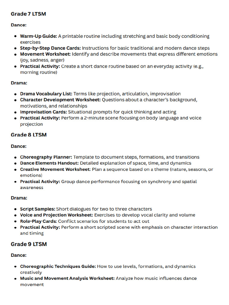 Creative Art Grade LTSM | PDF