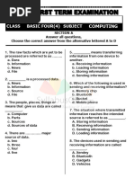 Grade 5 ICT Worksheet | PDF