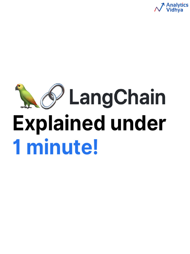 LangChain Explained Under 1 Minute | PDF