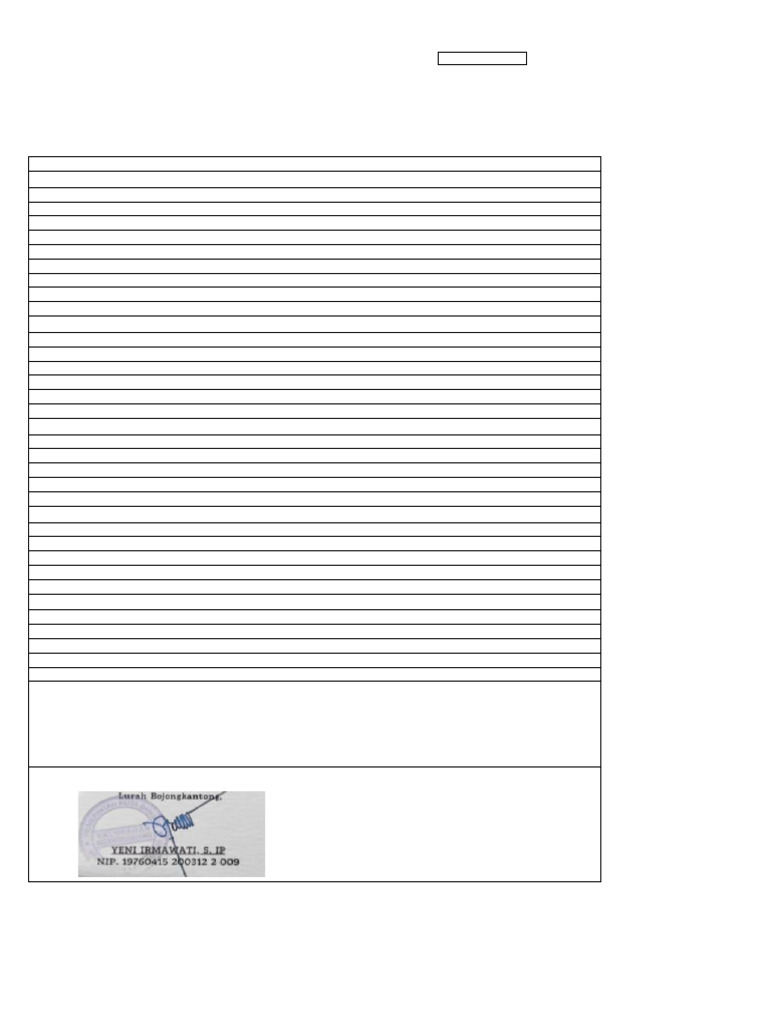 Formulir Surat Keterangan Kelahiran | PDF