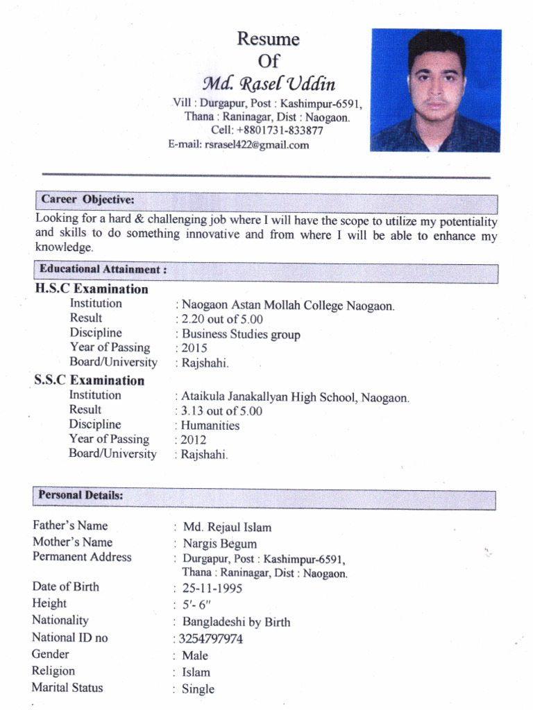 Rasel CV | PDF