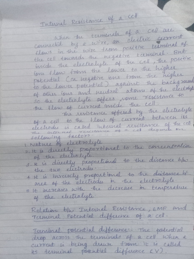 Chapter 3 Current Electricity - 2 | PDF