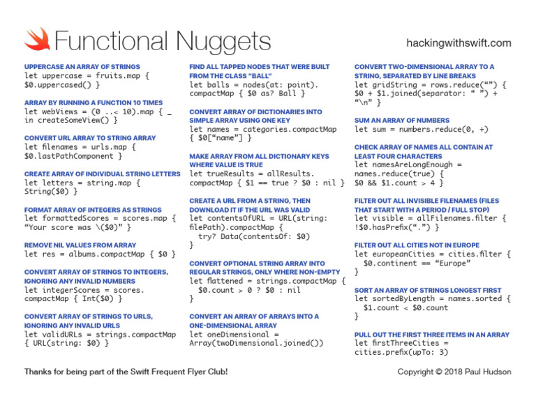 FF 126 Functional Nuggets | PDF | Computer Programming | Computing