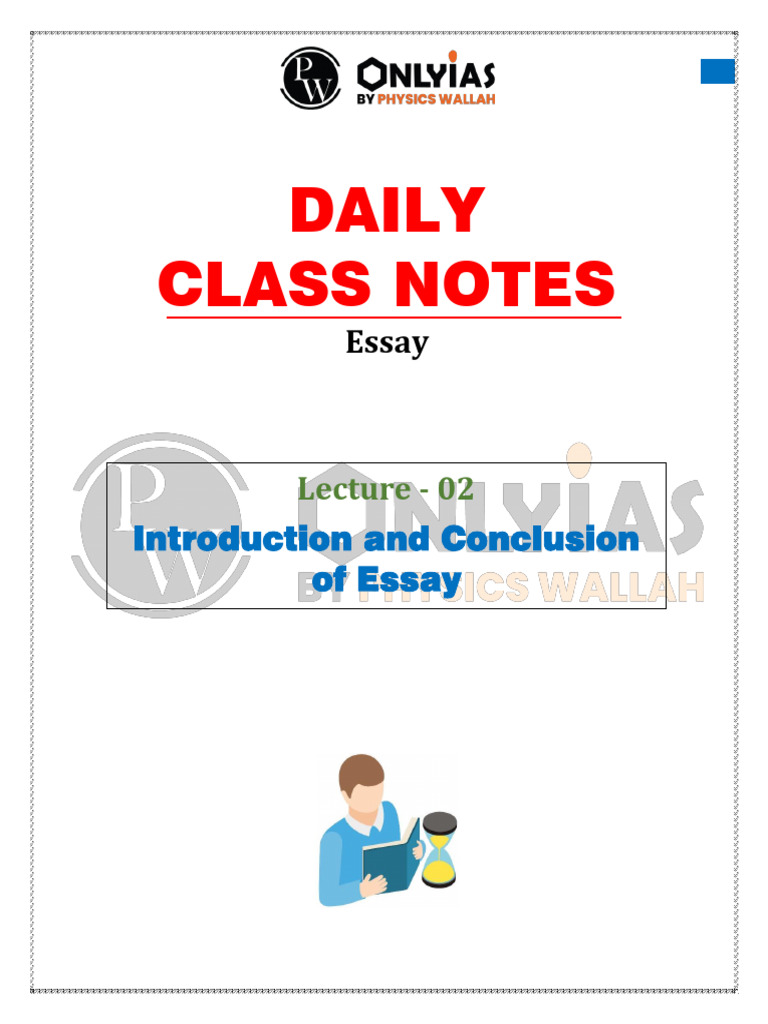 Essay Writing: Introductions & Conclusions | PDF | Essays | Thought
