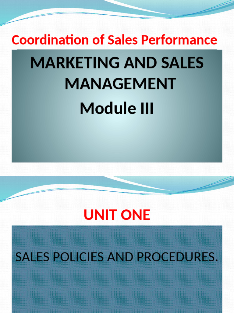 Sales Policies and Procedures Overview | PDF | Sales | Customer ...