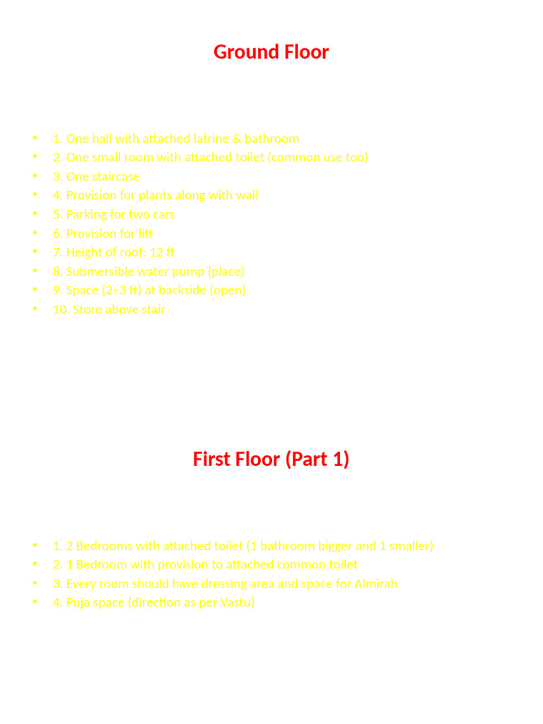 House Design Notes Presentation (2) | PDF | Room | Bathroom