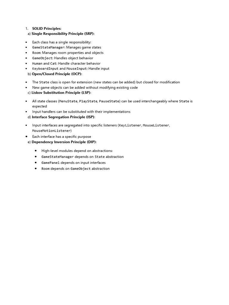 SOLID Principles | PDF