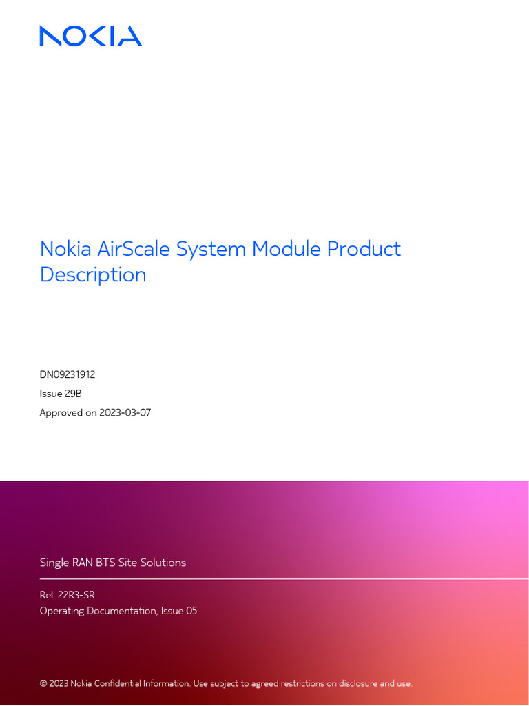 9. Nokia_AirScale_System_Module_Product_Description (1) | PDF ...