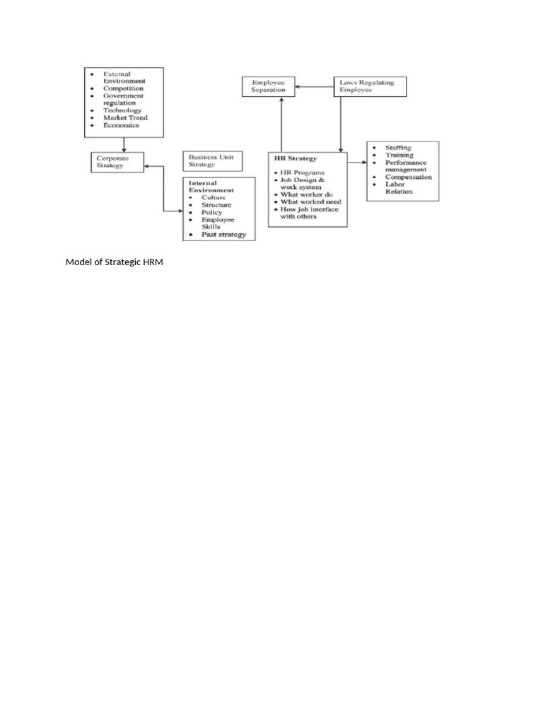Model of Strategic HRM1 | PDF