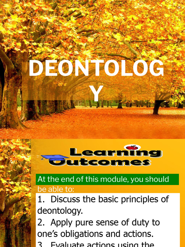Module 7 Deontology - Complete | PDF | Immanuel Kant