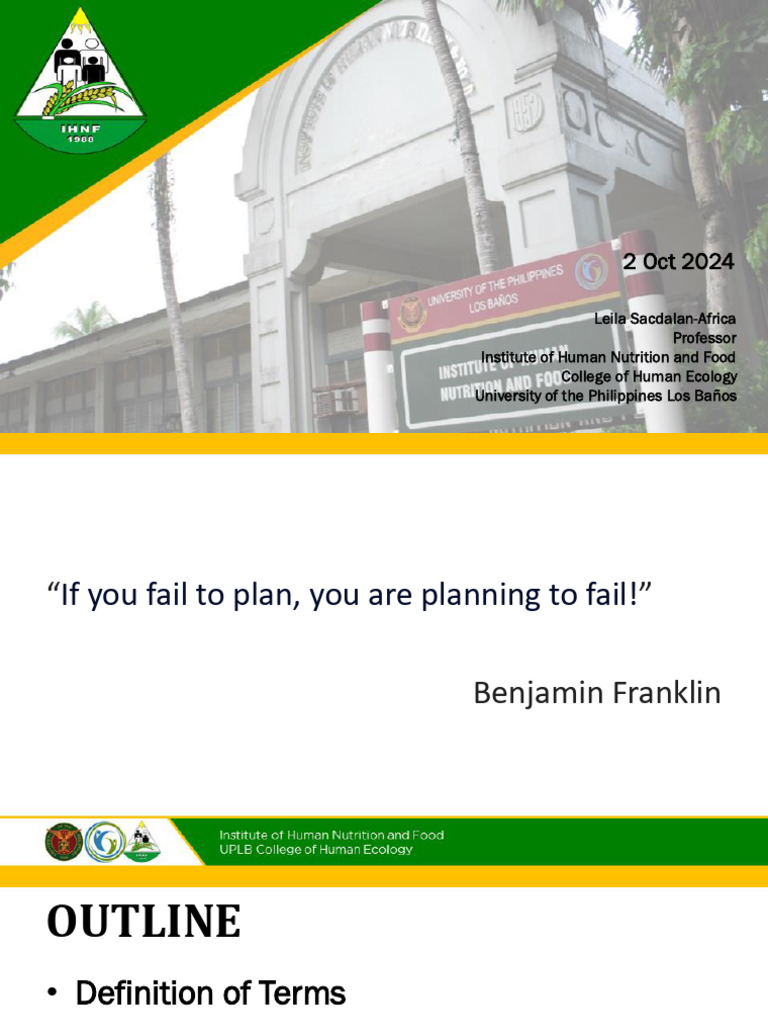 Concept of Program and Project Planning and Management | PDF | Policy ...