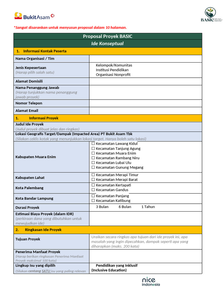 Contoh Proposal Proyek Desa | PDF
