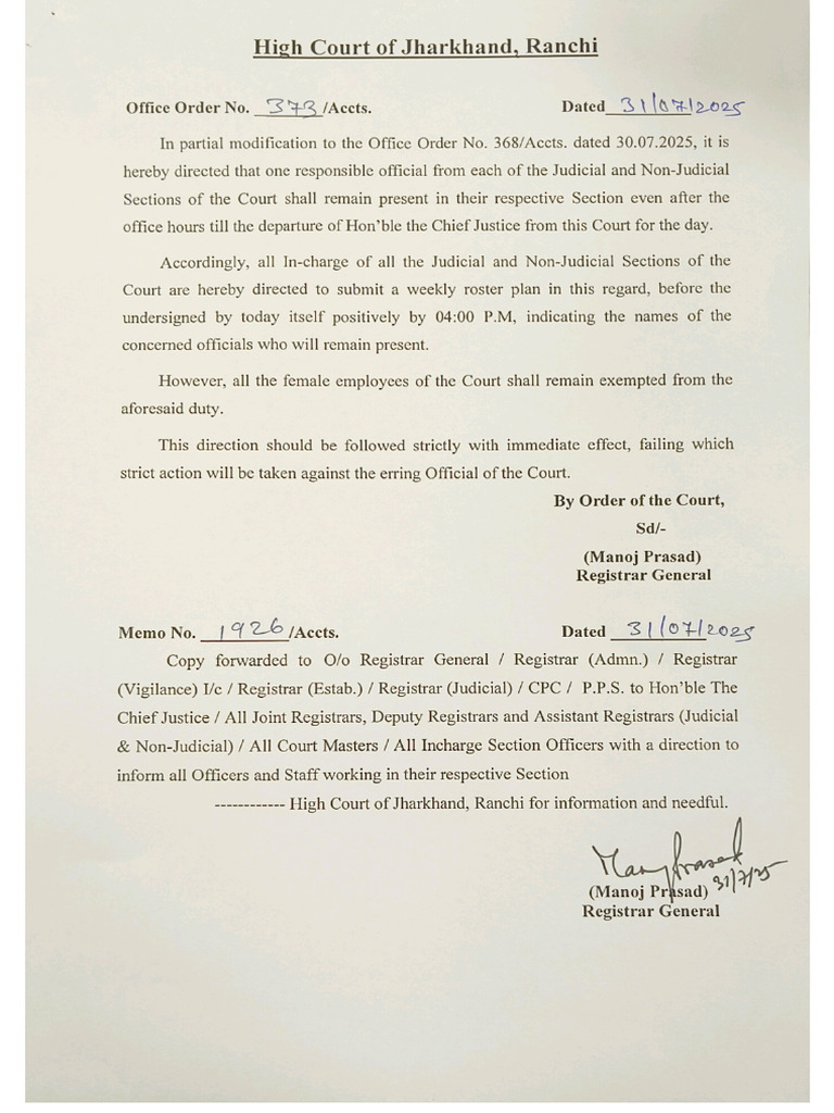 Modification of Earlier Order | PDF