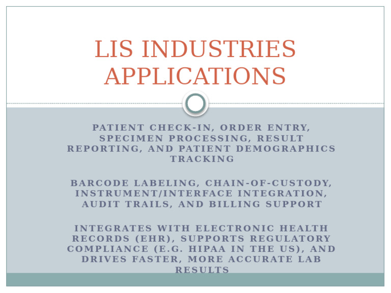Lis Industries Applications | PDF