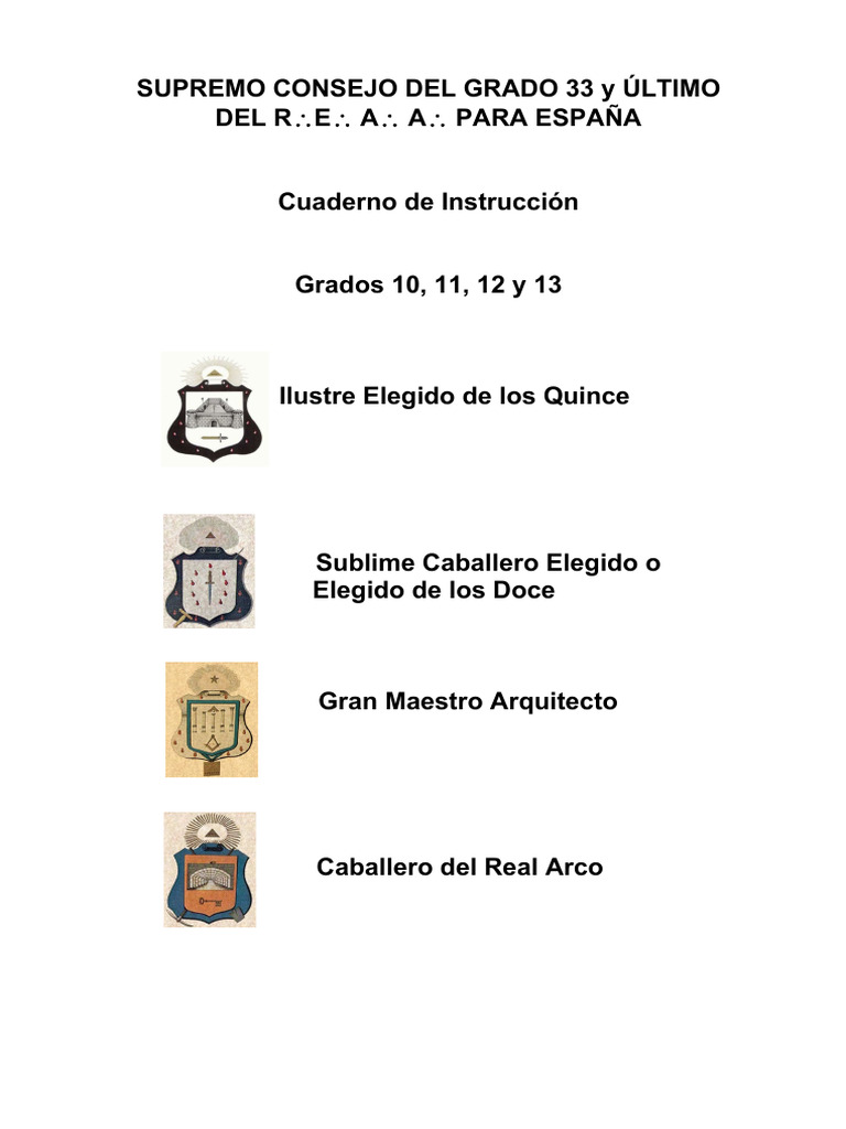 Grados 10-11-12-13 REAA | PDF | Illuminati | Masonería