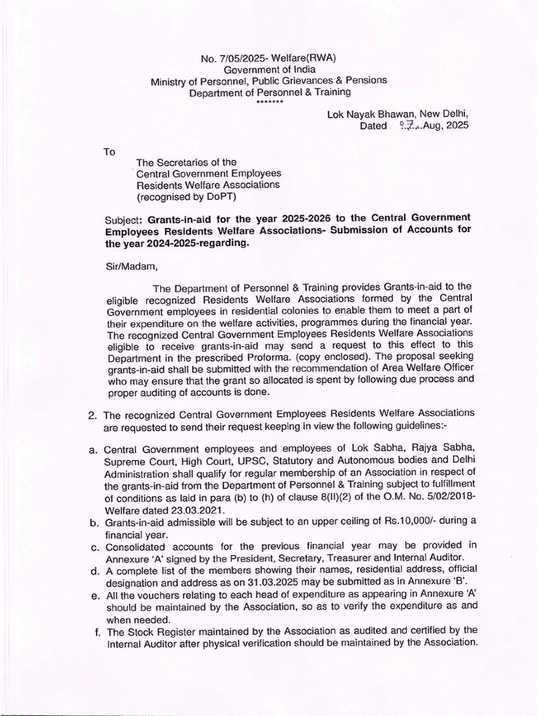 Grants in Aid 2025 26 OMNyoFe | PDF | Government Of India | Expense