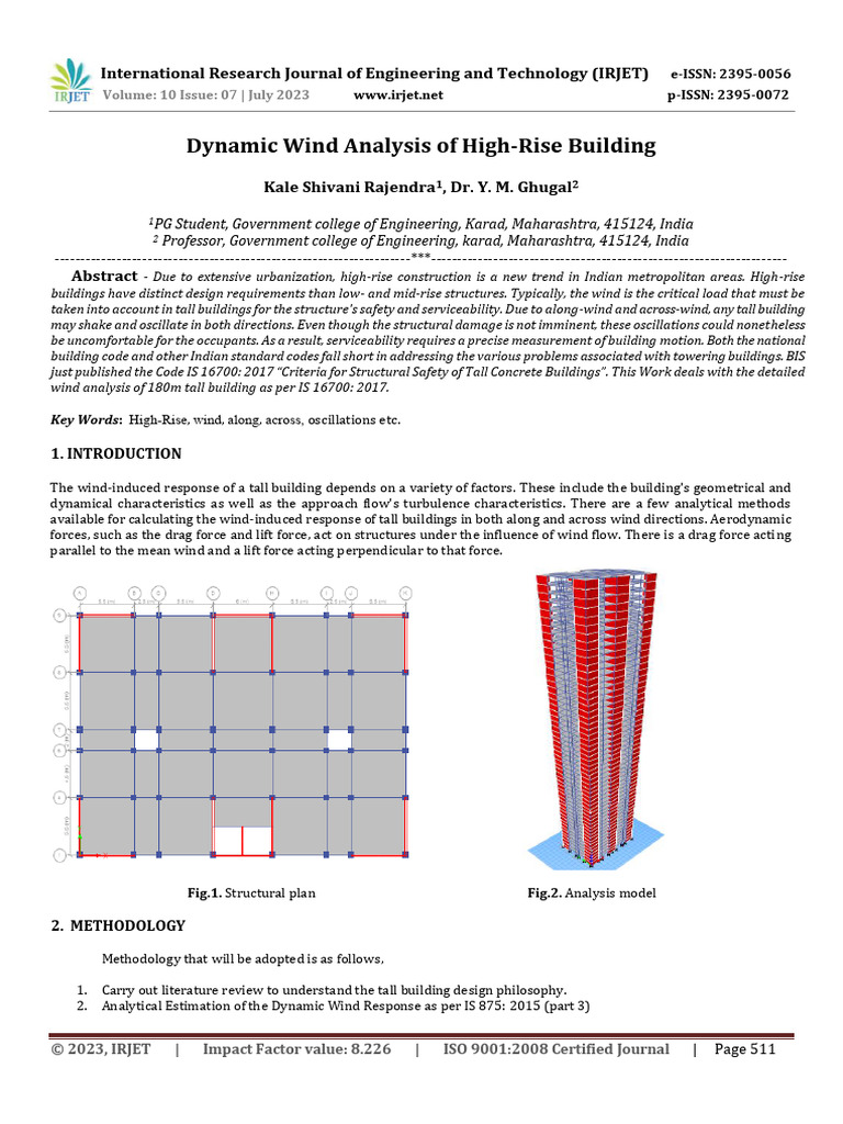 Dynamic Wind Loads on High-Rise Buildings | PDF | Wound | Wind Speed