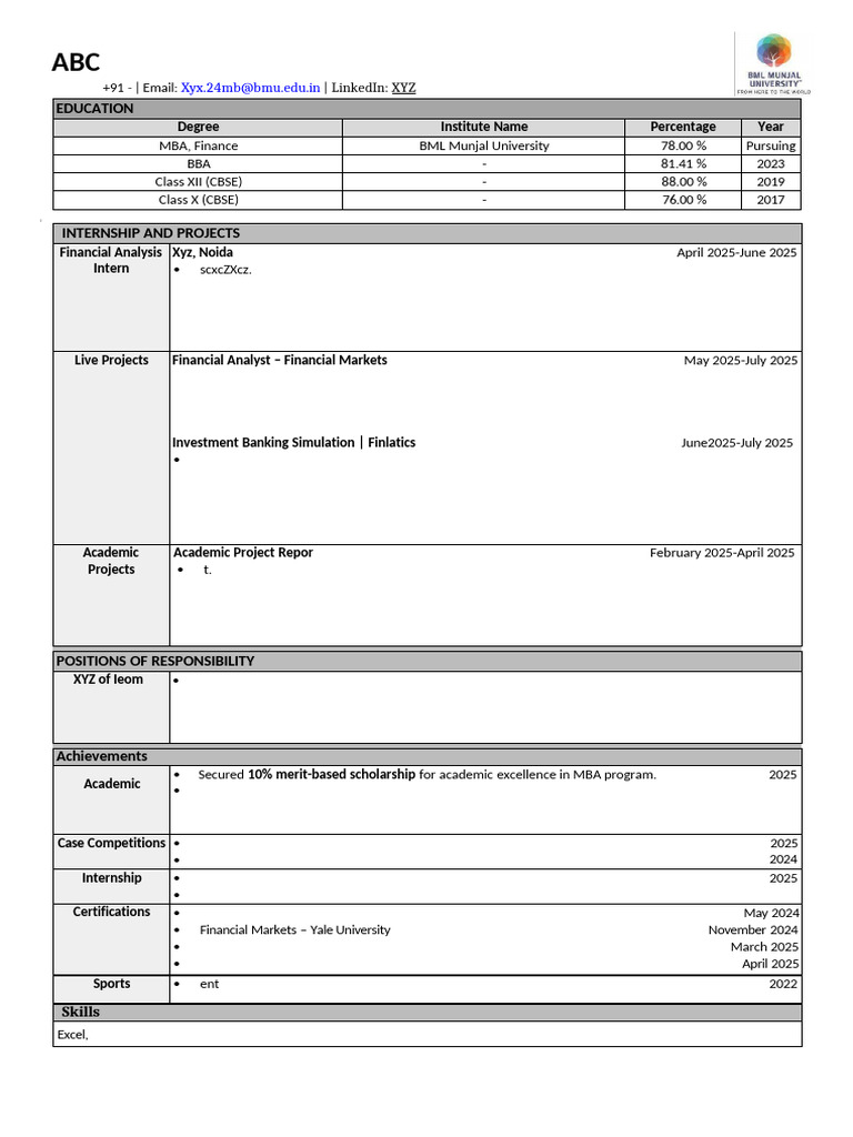 ACX Resume | PDF | Business