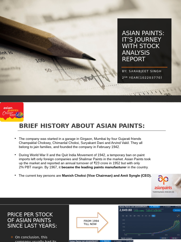 Asian Paints Stock Analysis Report | PDF | Investing | Stocks
