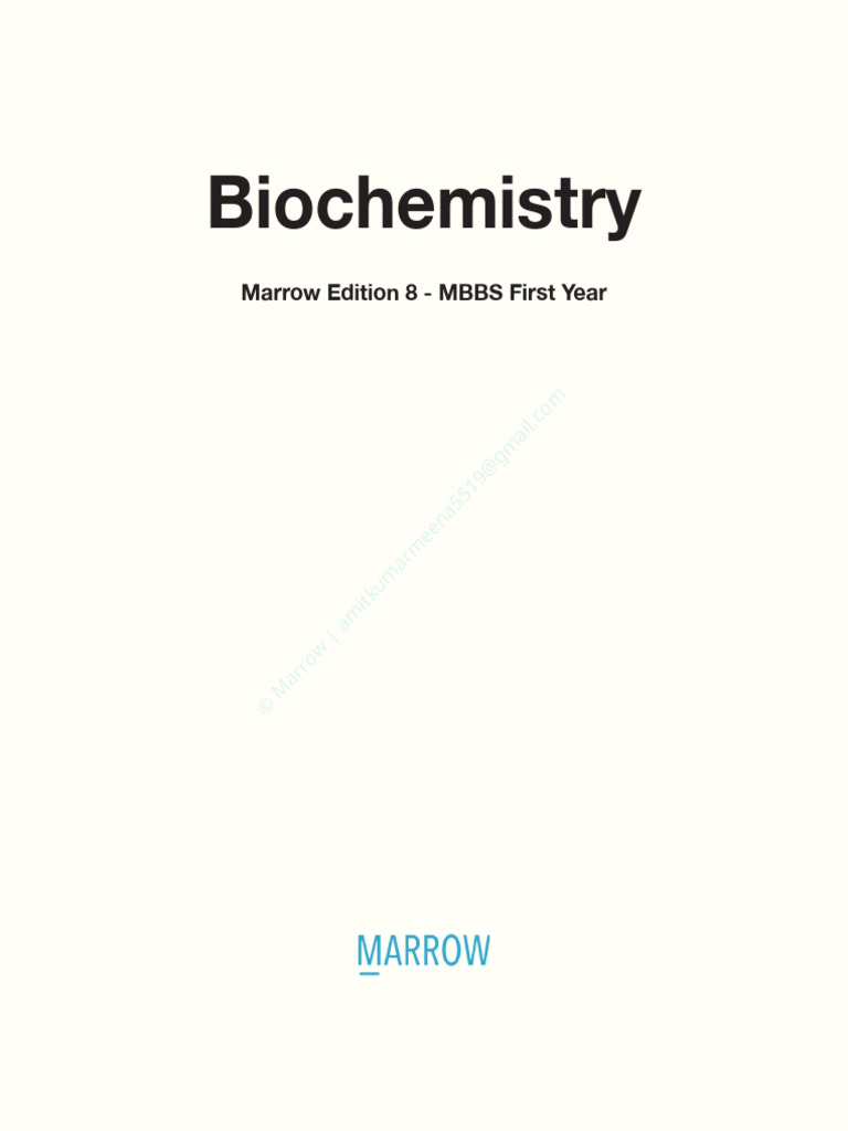 Biochemistry Marrow | PDF | Cell Membrane | Cell (Biology)