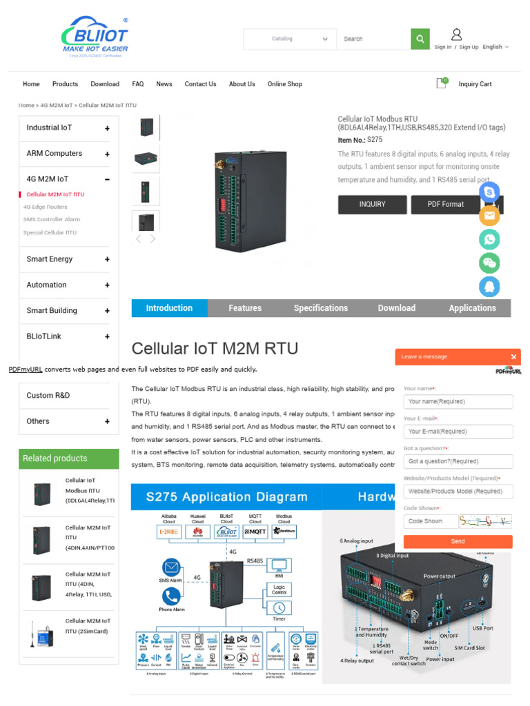 WWW Iot-Solution Com M2m-Rtu-P00175p1 HTML | PDF | Internet Of Things | Programmable Logic ...