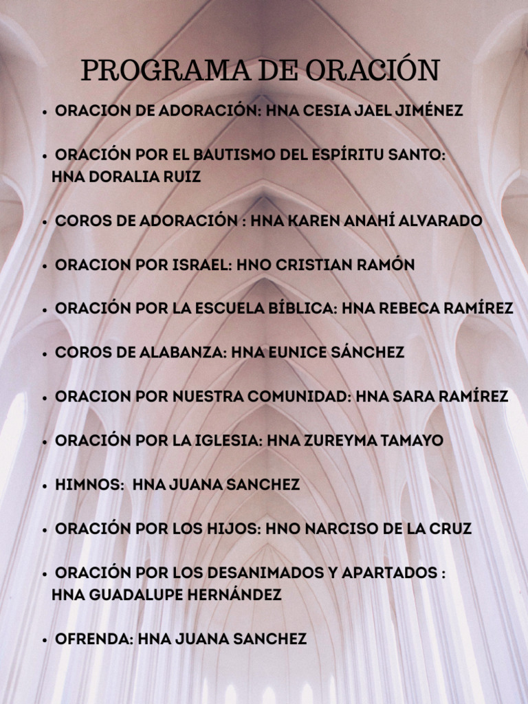 Programa de Oración - 20250805 - 201248 - 0000 | PDF