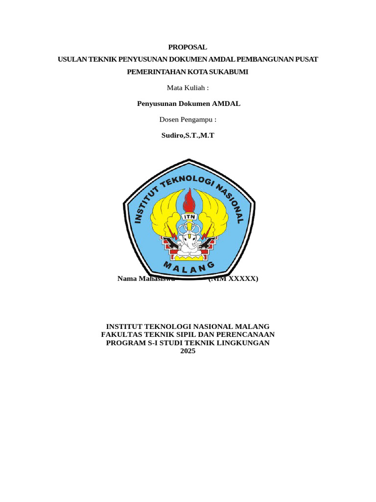 Teknik Penyusunan AMDAL Sukabumi | PDF