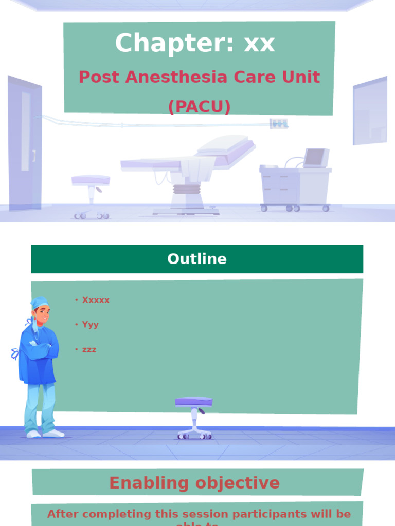 Post Anesthesia Care Unit (PACU) | PDF | Anesthesia | Medical Specialties