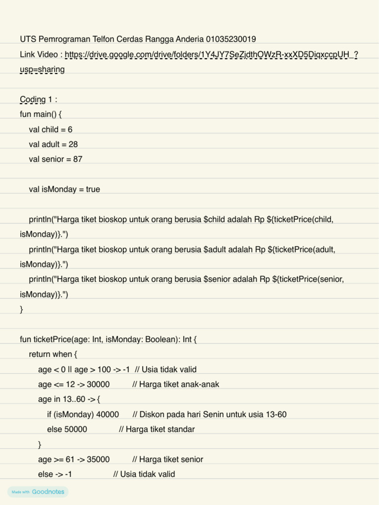 UTS Rangga Anderia Pemrograman Telfon Cerdas | PDF | Computer Programming | Software Engineering