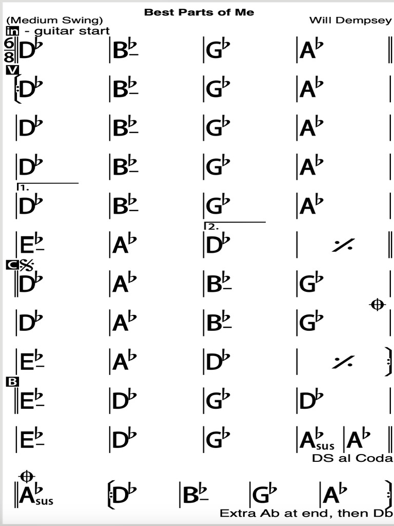 Best Parts Chords | PDF