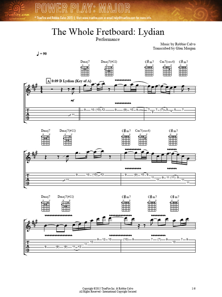 Using The Lydian | PDF