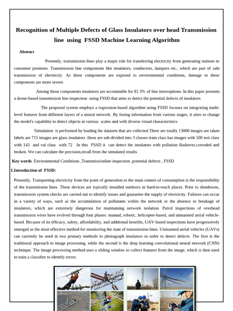 Multiple Fault Defects of Insulators For Overhear Head Transmission ...