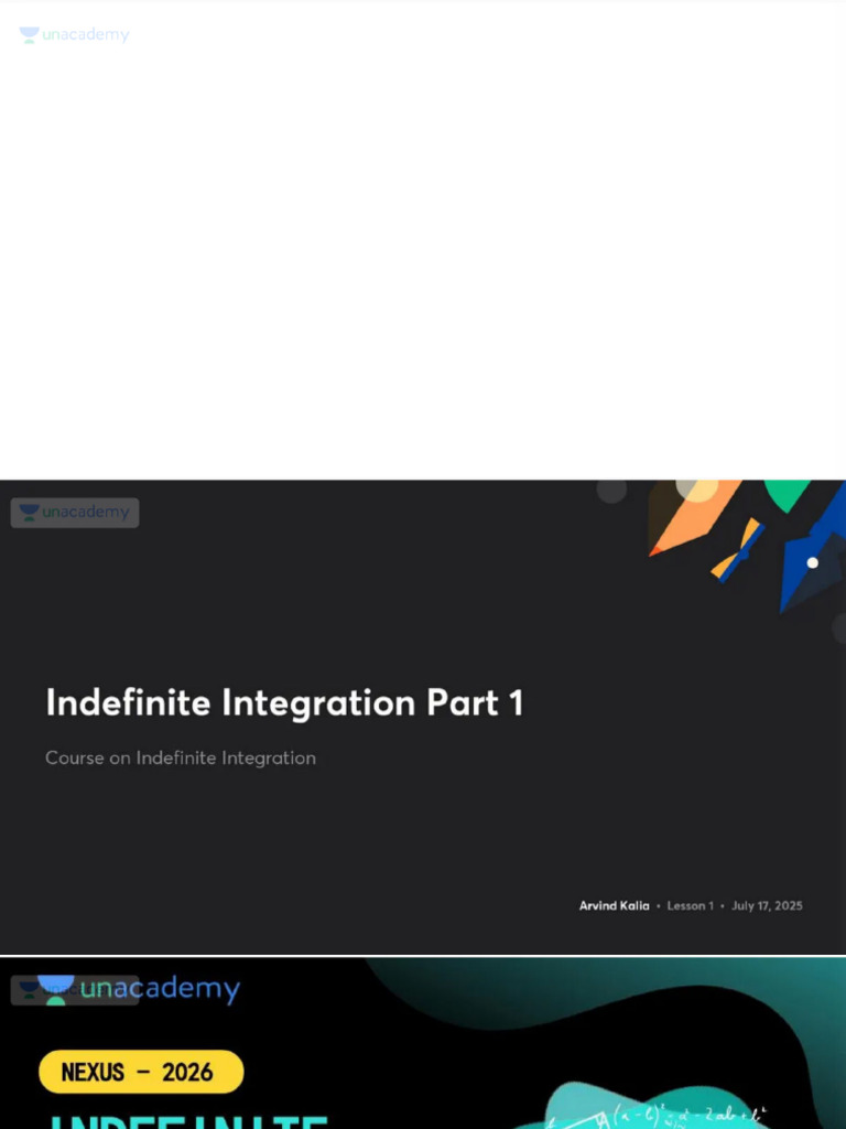 Indefinite Integration Part 1 With Anno | PDF