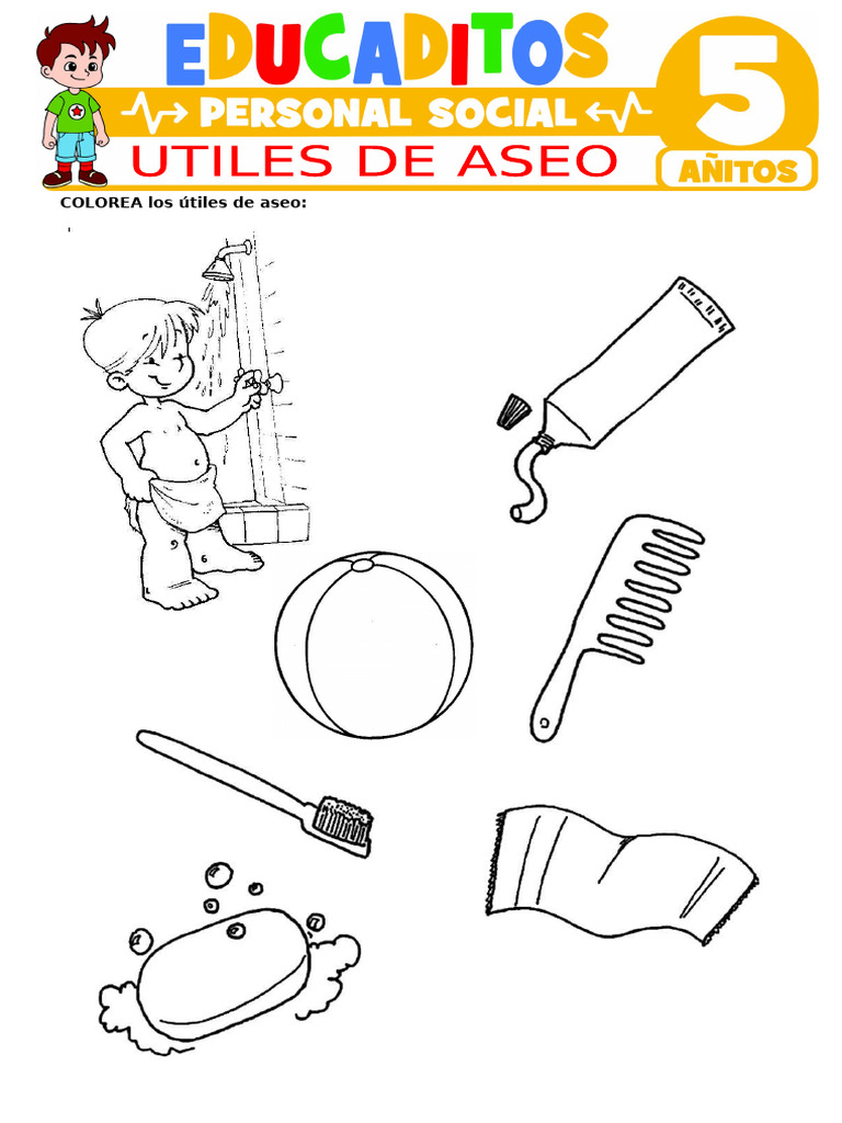 Utiles de Aseo para Ninos de 5 Anos | PDF