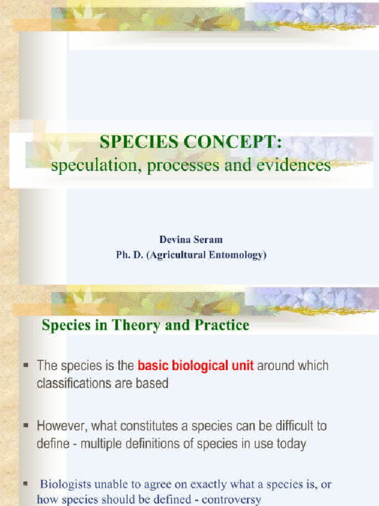 Species Concept | PDF