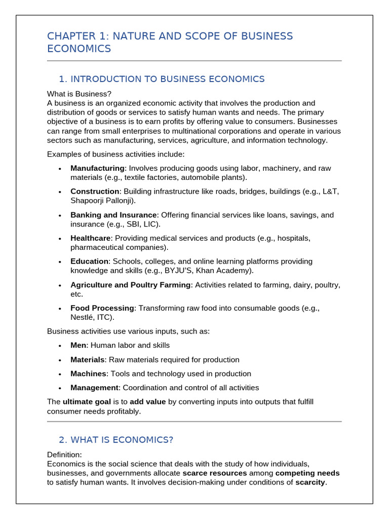 CA Foundation Economics | PDF | Demand | Economics
