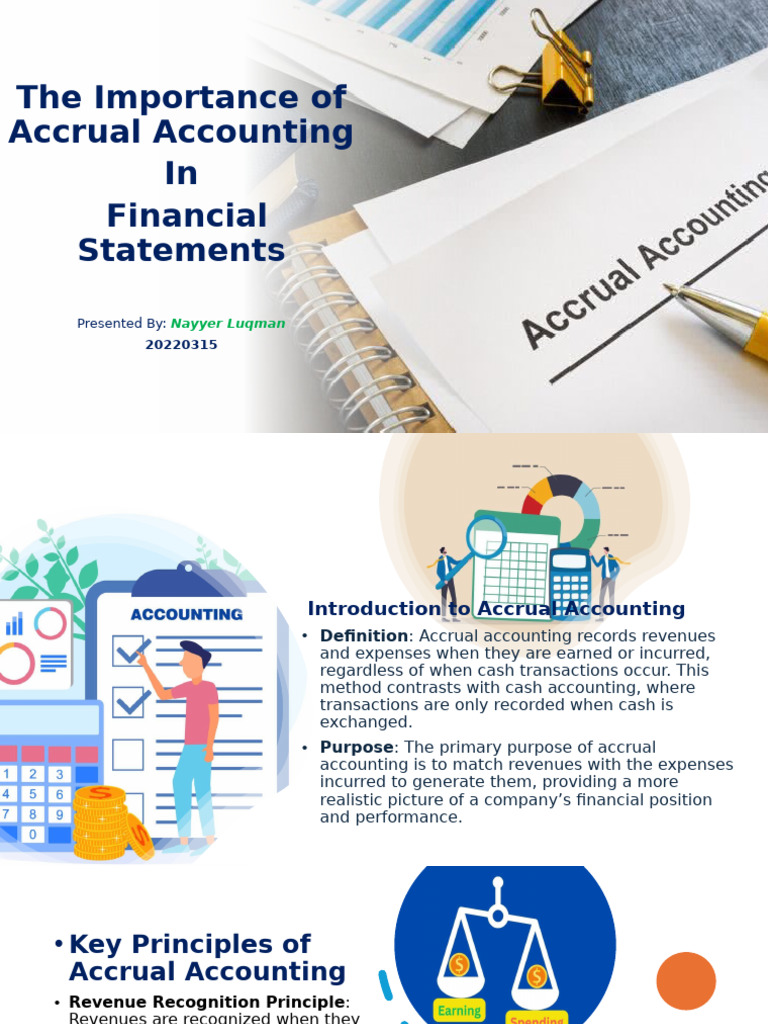 Purpose of Accrual Accounting Explained | PDF | Accrual | Accounting