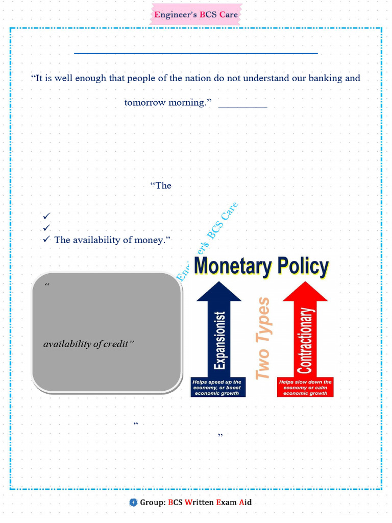 Monetary Policy - Its Role For Financial Stabilization | PDF | Monetary ...