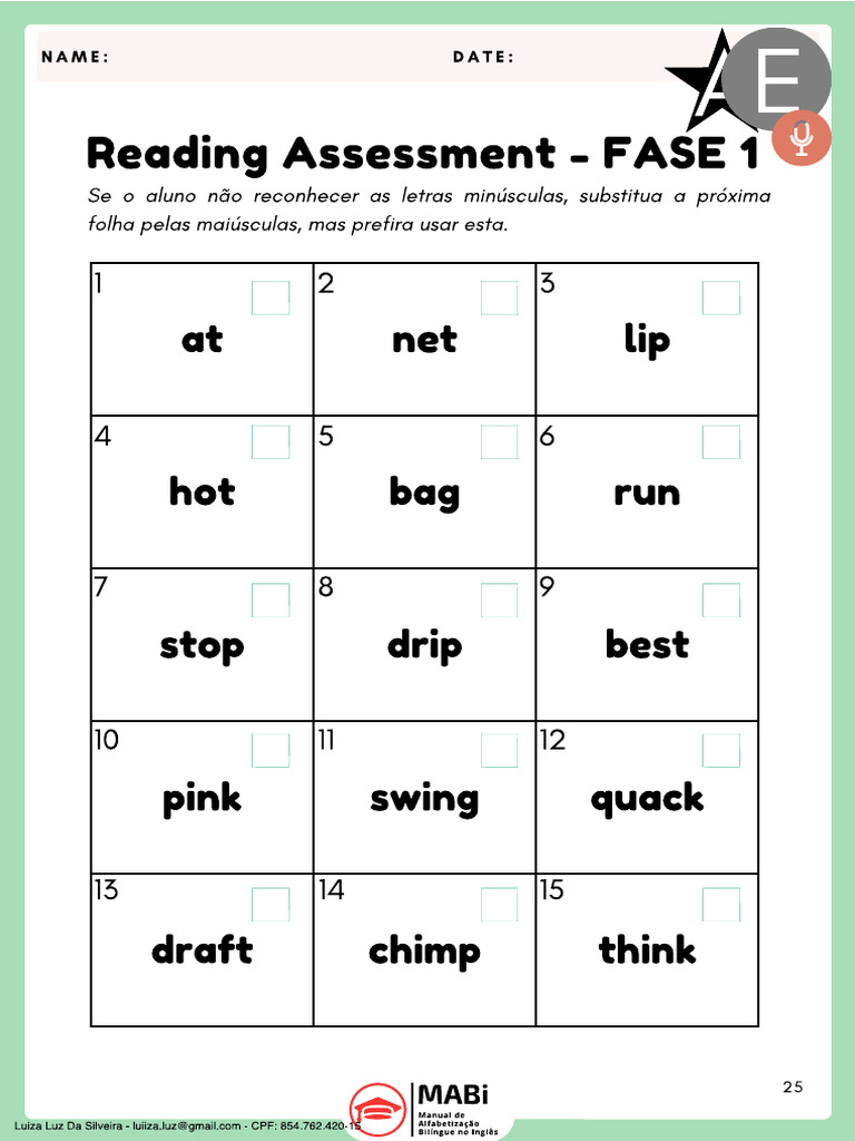 Reading Assessment | PDF