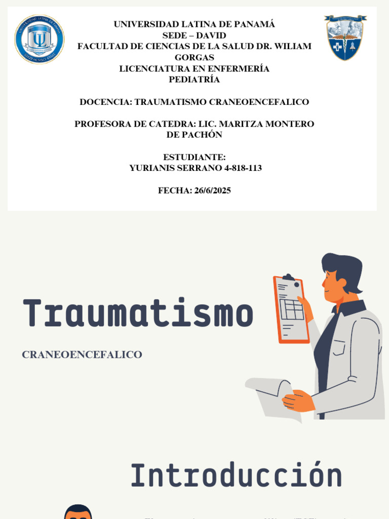 Traumatismo Craneal en Niños: Guía de Enfermería | PDF | Lesión ...