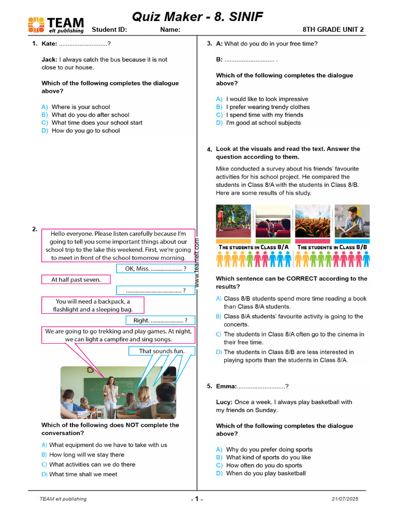 8th Grade Unit 2 | PDF