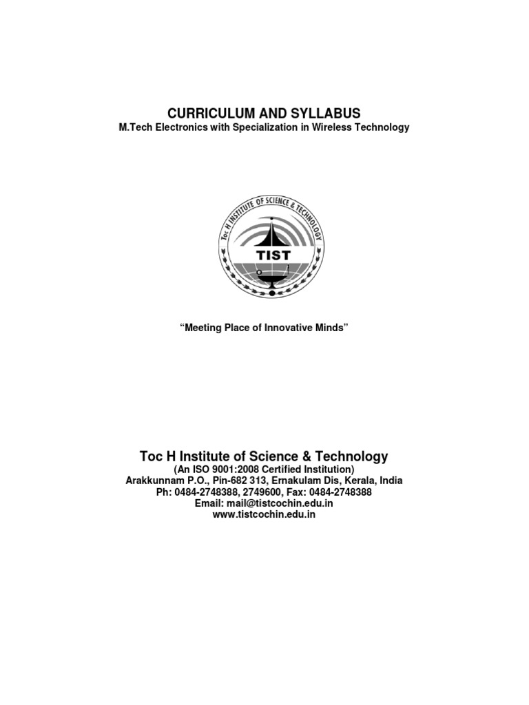 Cusat Wireless Technology Syllabus | PDF | Electromagnetic Interference ...