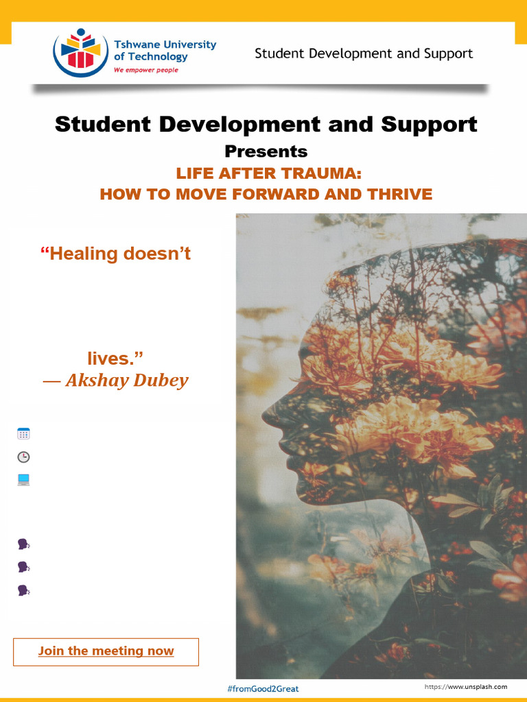 Life After Trauma: Thrive Workshop | PDF