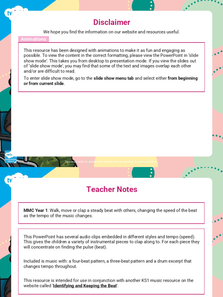 T Mu 1678792071 Ks1 Clap Along To The Beat Music Activity Ver 1 | PDF ...