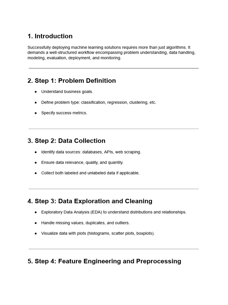 End-to-End Machine Learning Project Workflows | PDF | Machine Learning | Data Analysis