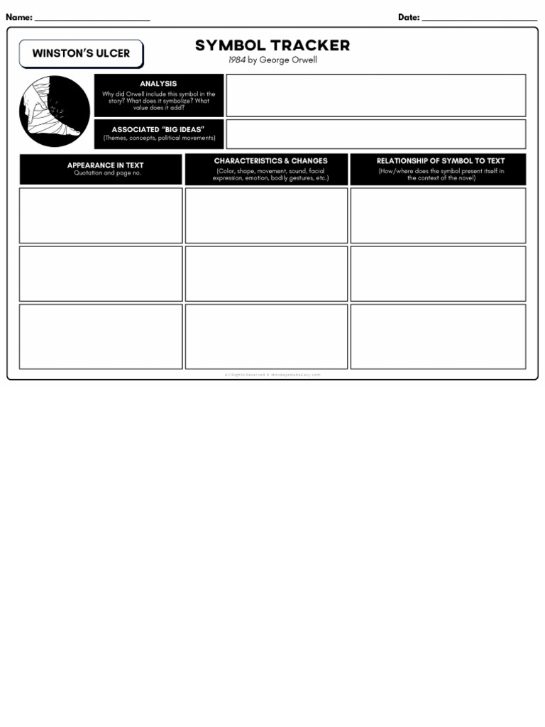 01 Symbol Tracker Graphic Organizer (1) | PDF