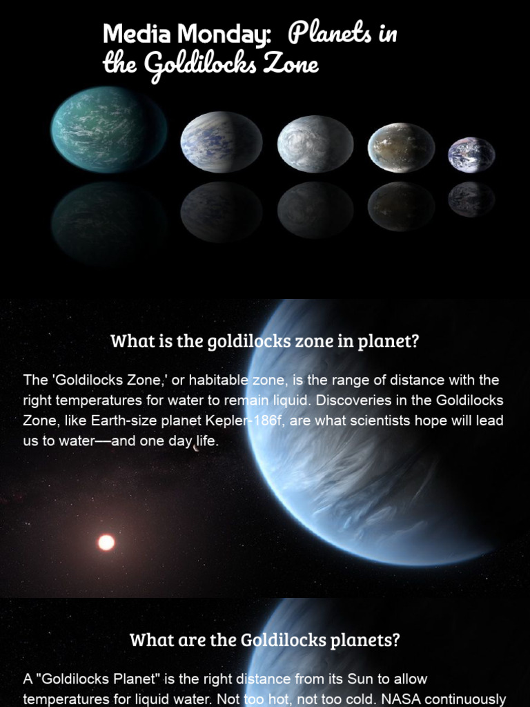 Media Monday - Planets in The Goldilocks Zone | PDF